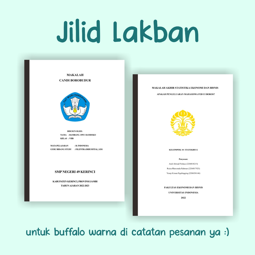Jual JILID LAKBAN MAKALAH - SKRIPSI - PROPOSAL | Shopee Indonesia