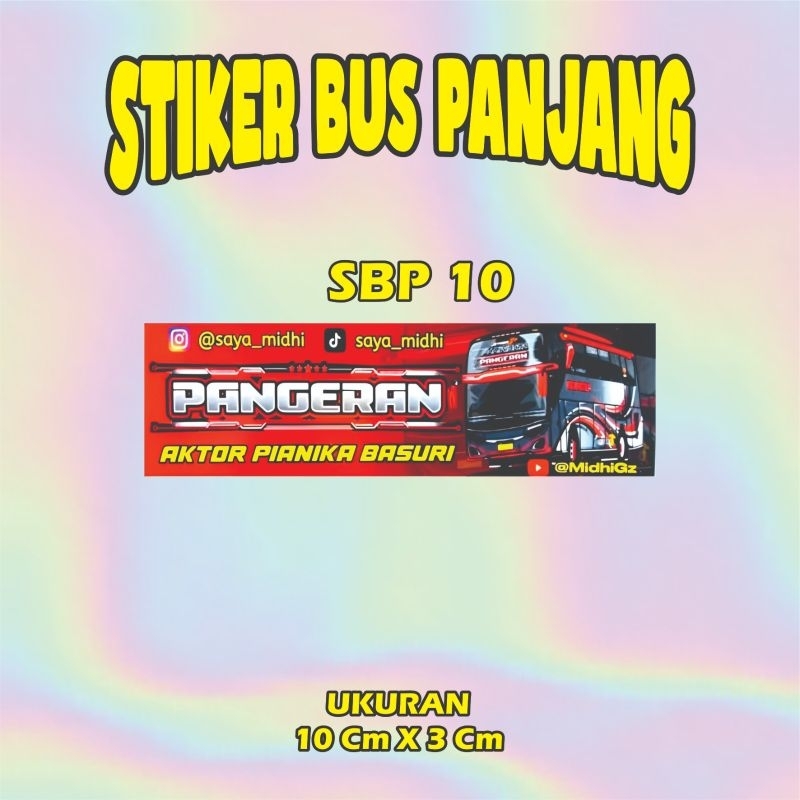Jual STIKER BUS BASURI PANJANG | STIKER BUS TELOLET PANJANG UKURAN 10 X ...
