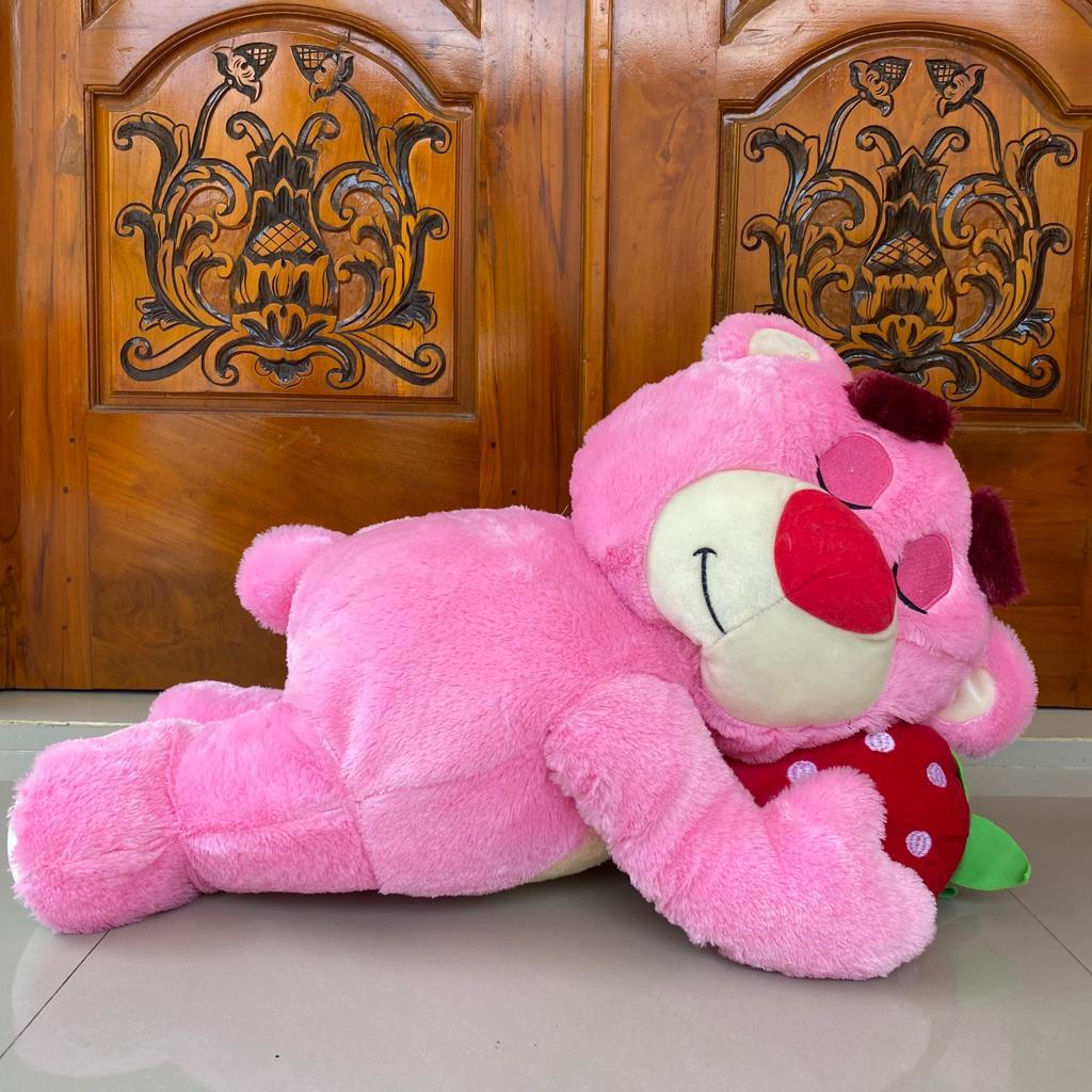 Jual Boneka Lotso Jumbo Tidur ll Bear Strawberry Viral Seri TOY Story ...