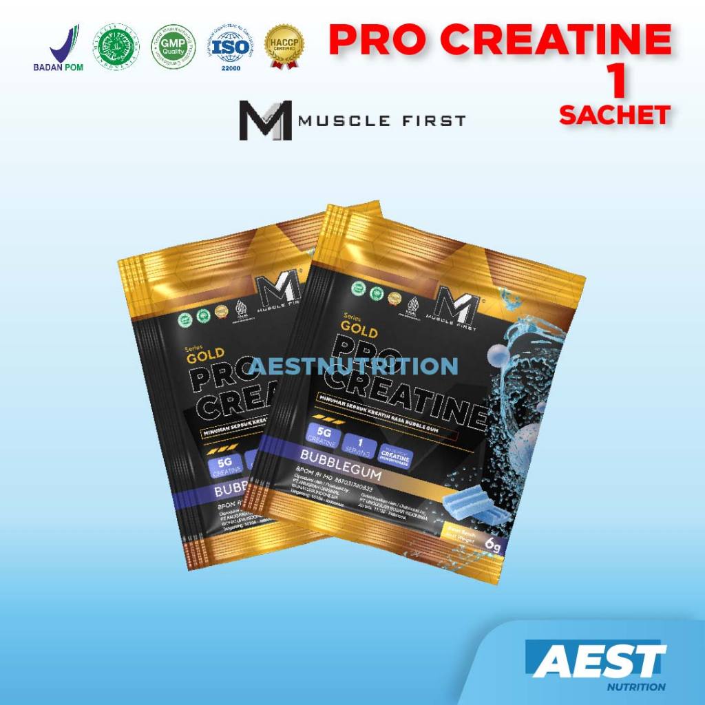 Jual Muscle First Pro Creatine Monohydrate 1 Sachet 1 Serving | Shopee ...
