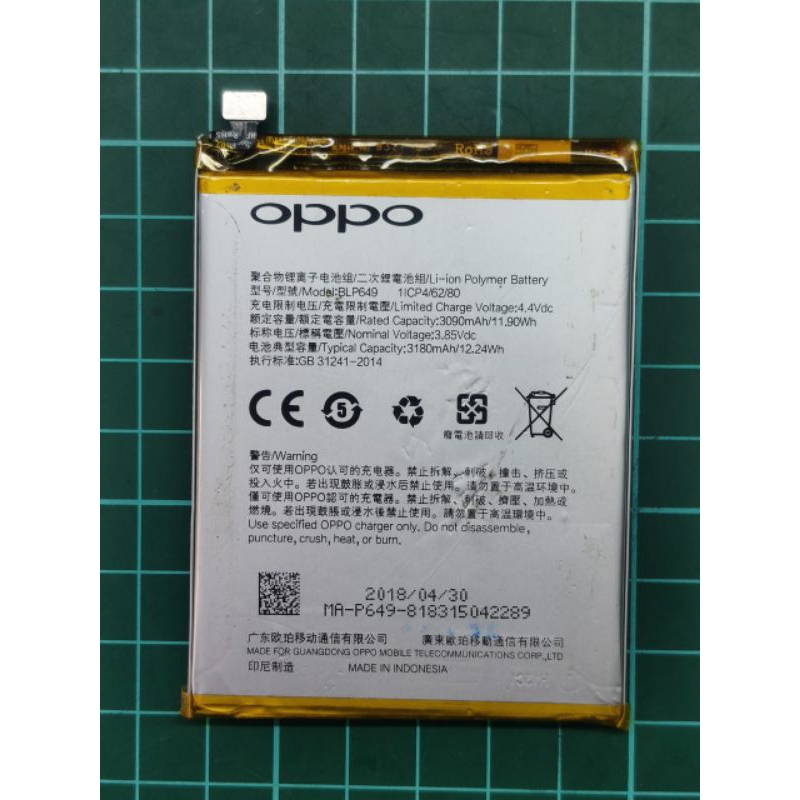 Jual Baterai oppo a83 / blp649 original cabutan | Shopee Indonesia