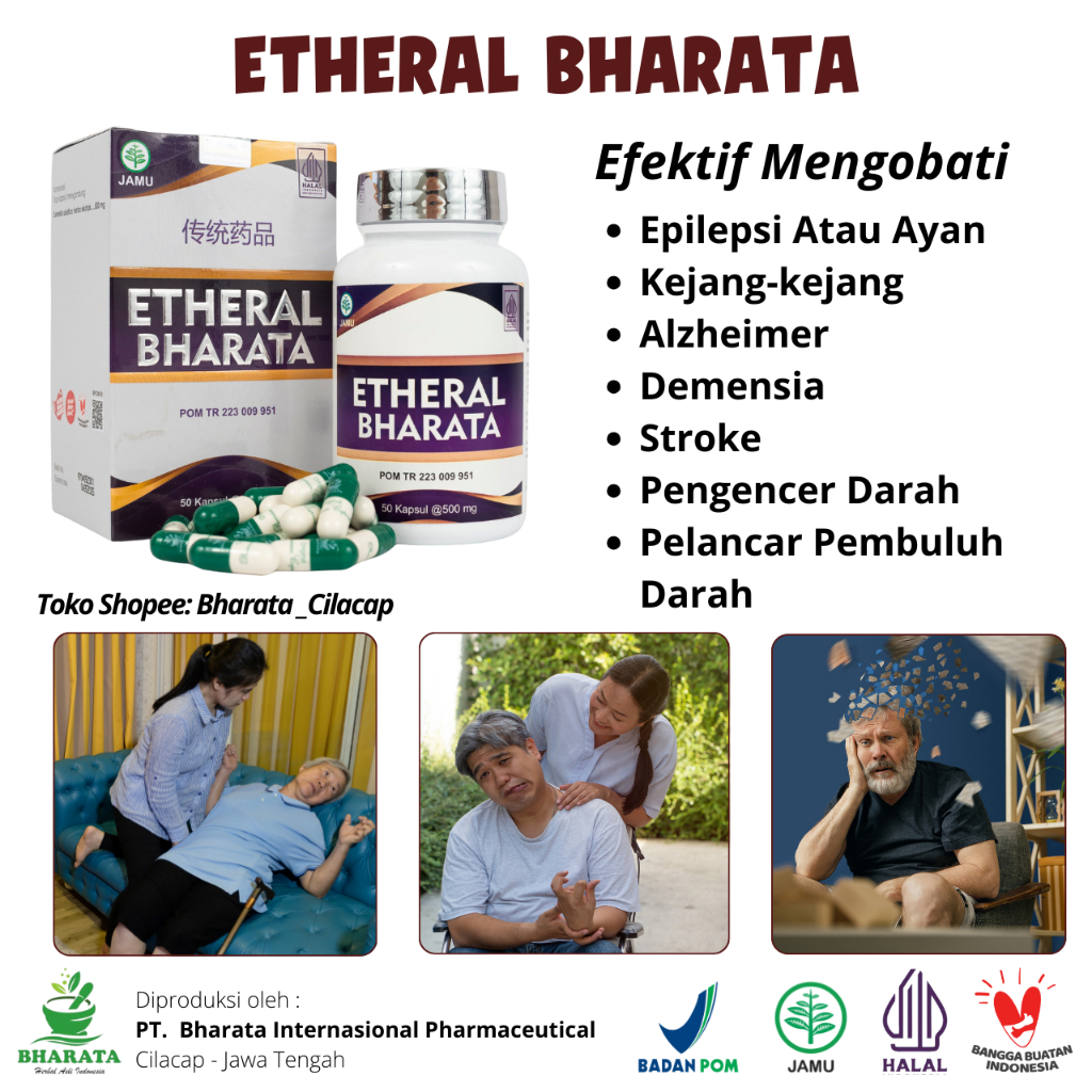 Jual Obat Epilepsi Obat Ayan Obat Kejang Anak Dan Dewasa ETHERAL BHARATA ORIGINAL | Shopee Indonesia