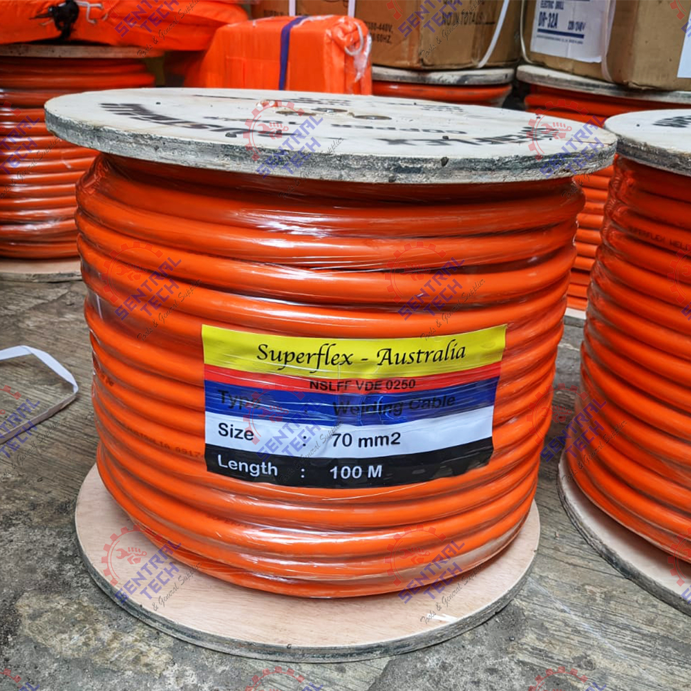 Jual KABEL LAS SUPERFLEX 70MM FULL TEMBAGA / WELDING CABLE SUPERFLEX ...
