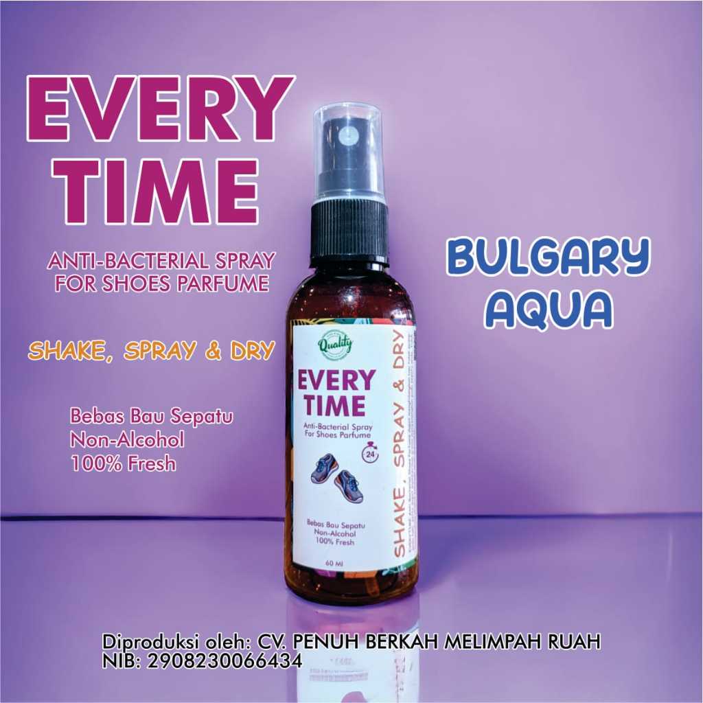 Jual PARFUM SEPATU EVERYTIME I DEODORANT SEPATU I DEO CARE SPRAY 100 ML ...
