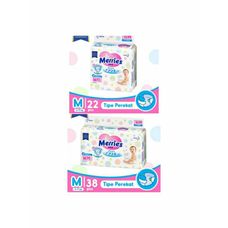 Jual Merries premium tape M22 / M38 tipe perekat | Shopee Indonesia