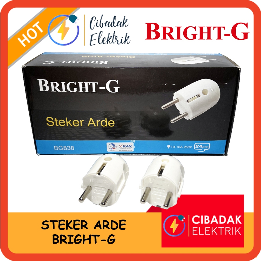 Jual STEKER ARDE BRIGHT-G / COLOKAN LISTRIK / STEKER BULAT / STEKER ...