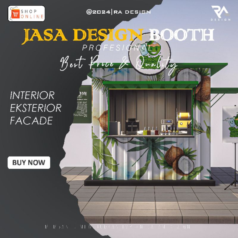 Jual Jasa Desain BOOTH INDOOR / OUTDOOR ( Free Video Animasi 3D ) | Shopee Indonesia