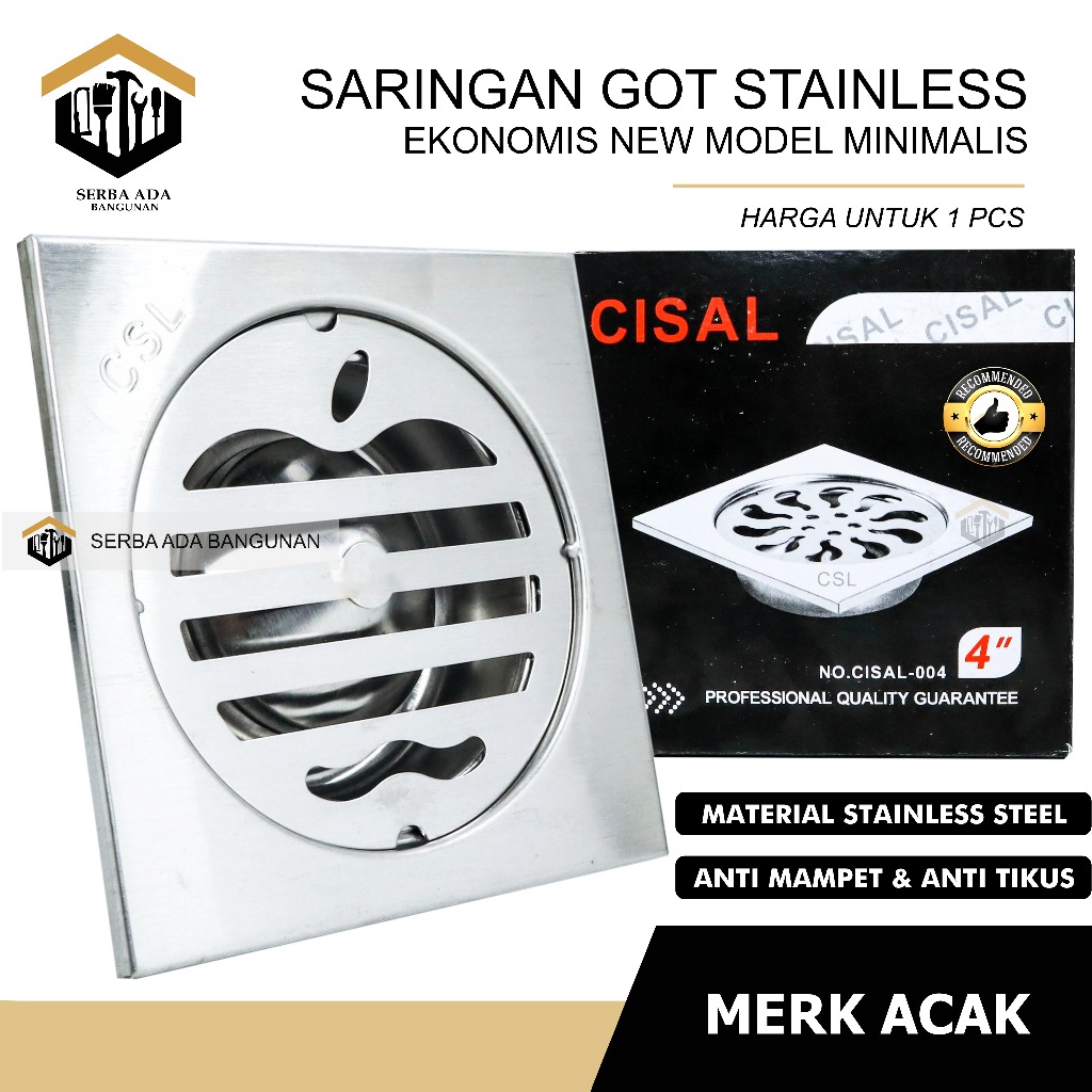 Jual Saringan Got Kamar Mandi / Floor Drain Stainless Model Apel ...
