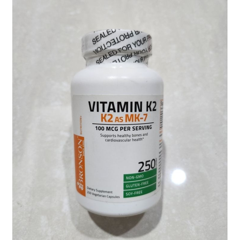 Jual Bronson Vitamin K2 MK-7 250 Capsules Original USA | Shopee Indonesia