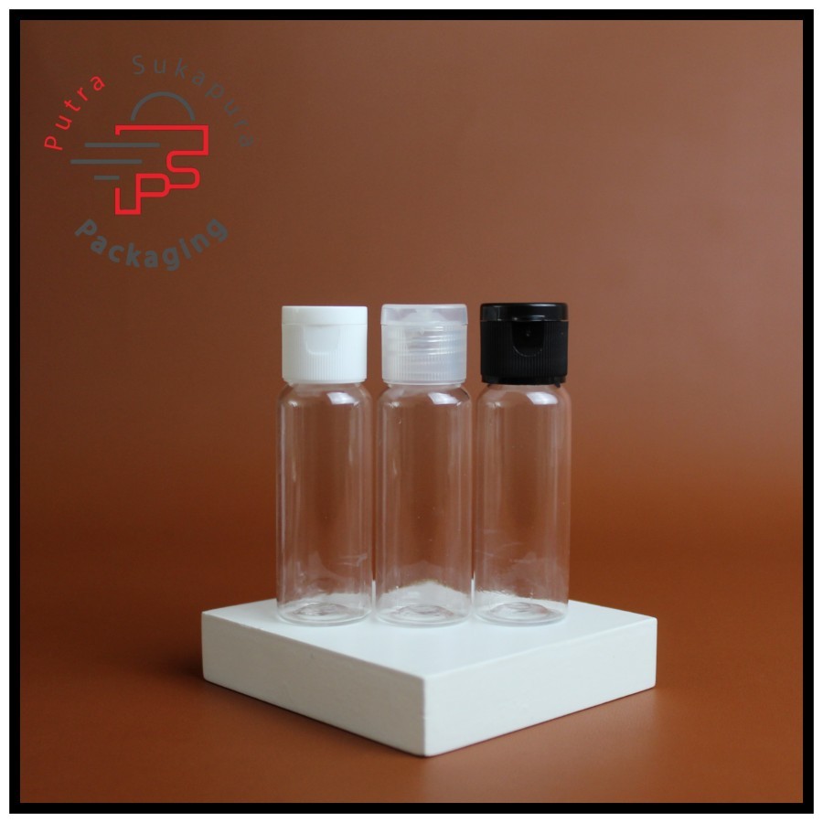 Jual BOTOL FLIPTOP 20 ML PLASTIK/BOTOL FLIPTOP 20 ML NATURAL/FLIPTOP NECK 18 | Shopee Indonesia