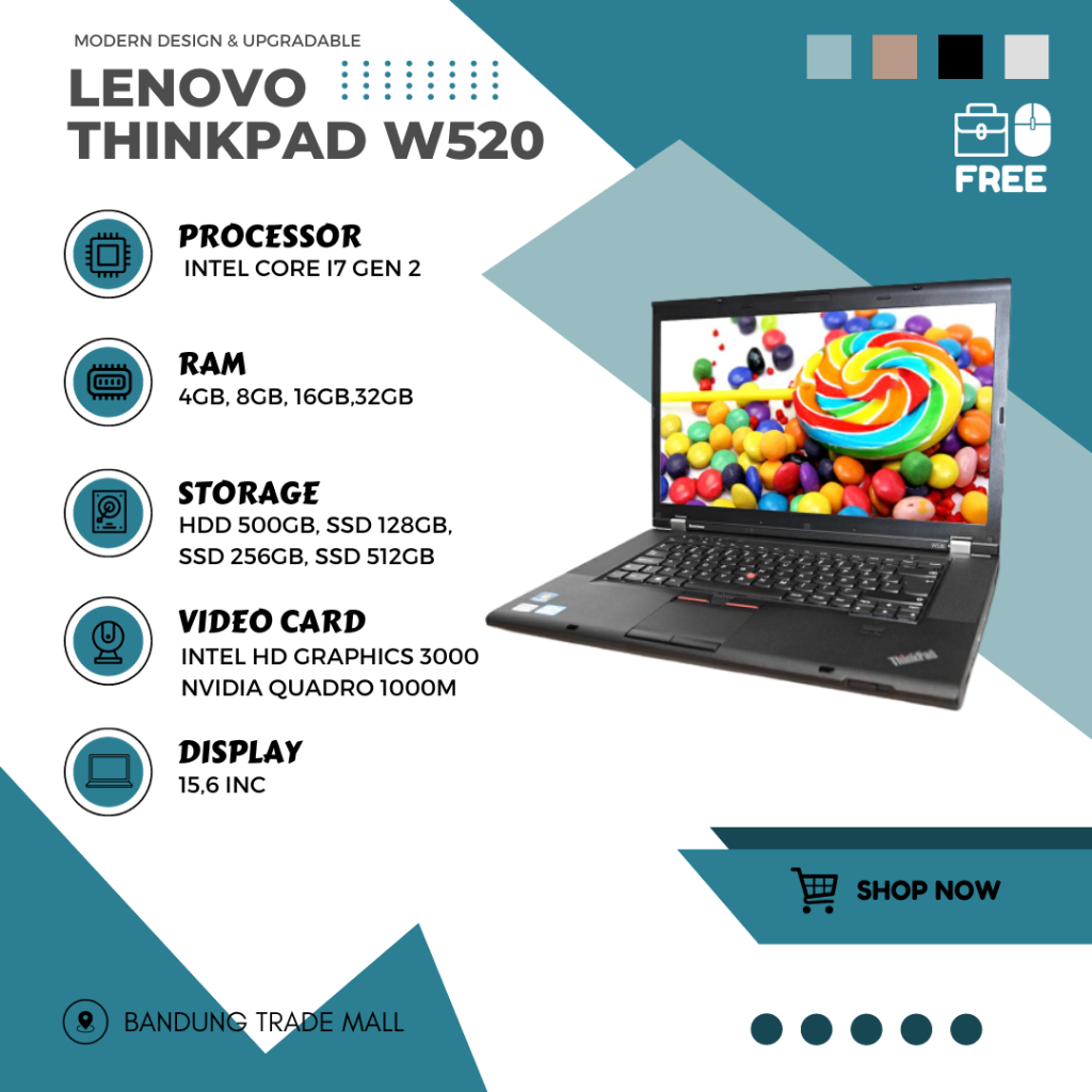 Jual Lenovo ThinkPad W520 Core i7 / WorkStation / NVIDIA QUADRO ...