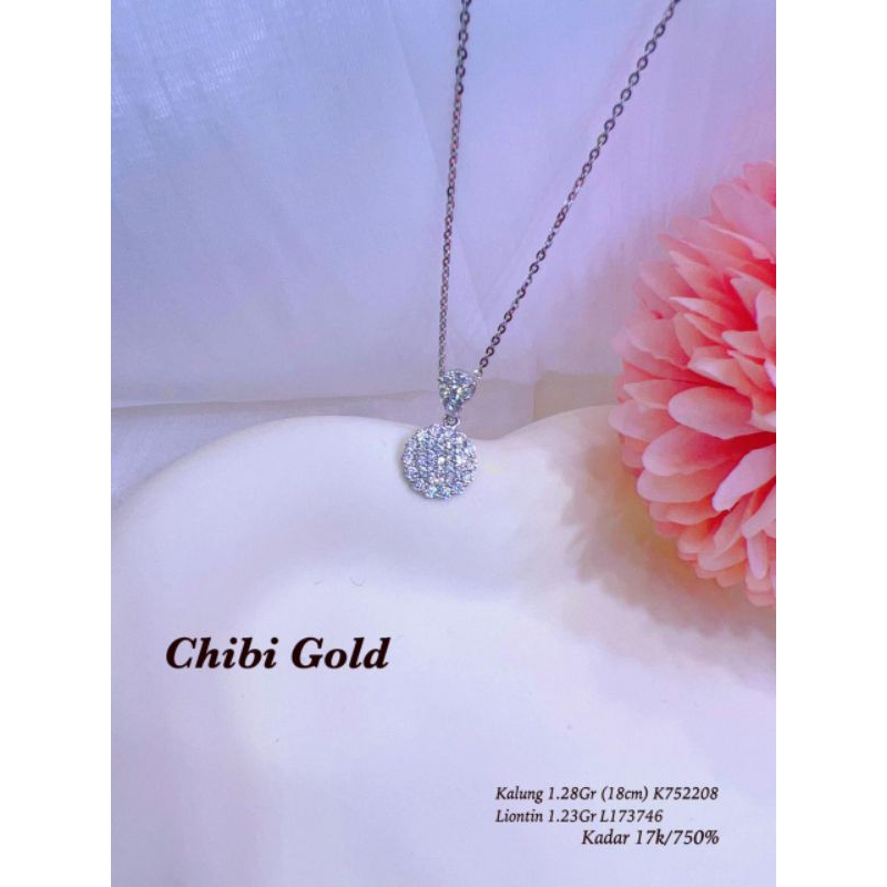 Jual CHIBI GOLD JAWELLERY - liontin super kilap white emas 750 kadar ...
