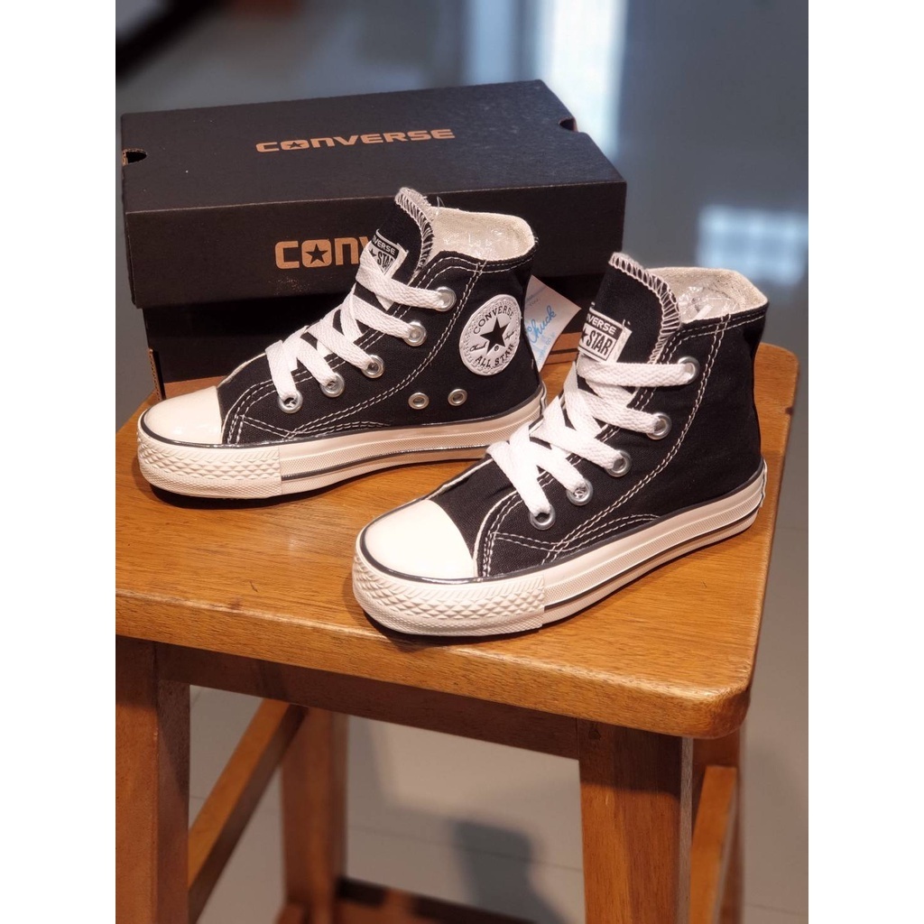 Jual SEPATU CONVERSE ALLSTAR ANAK SEKOLAH/SEPATU SNEAKERS HITAM PUTIH ...
