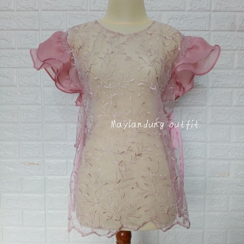Jual Nara vest rompi outer kondangan baju organza - byMaylandungoutfit ...