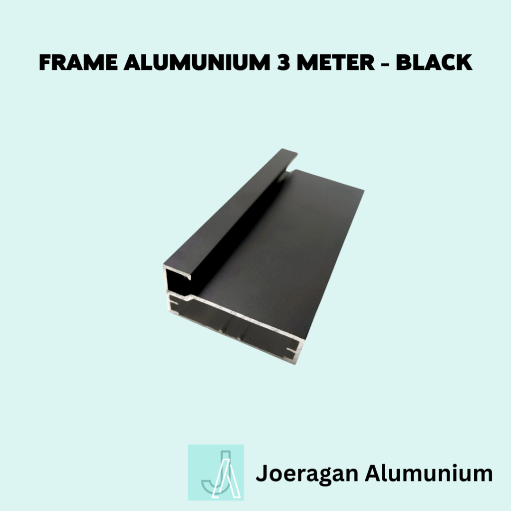 Jual FRAME Aluminium HITAM Black untuk Pintu Lemari Kitchen Profil 3 ...
