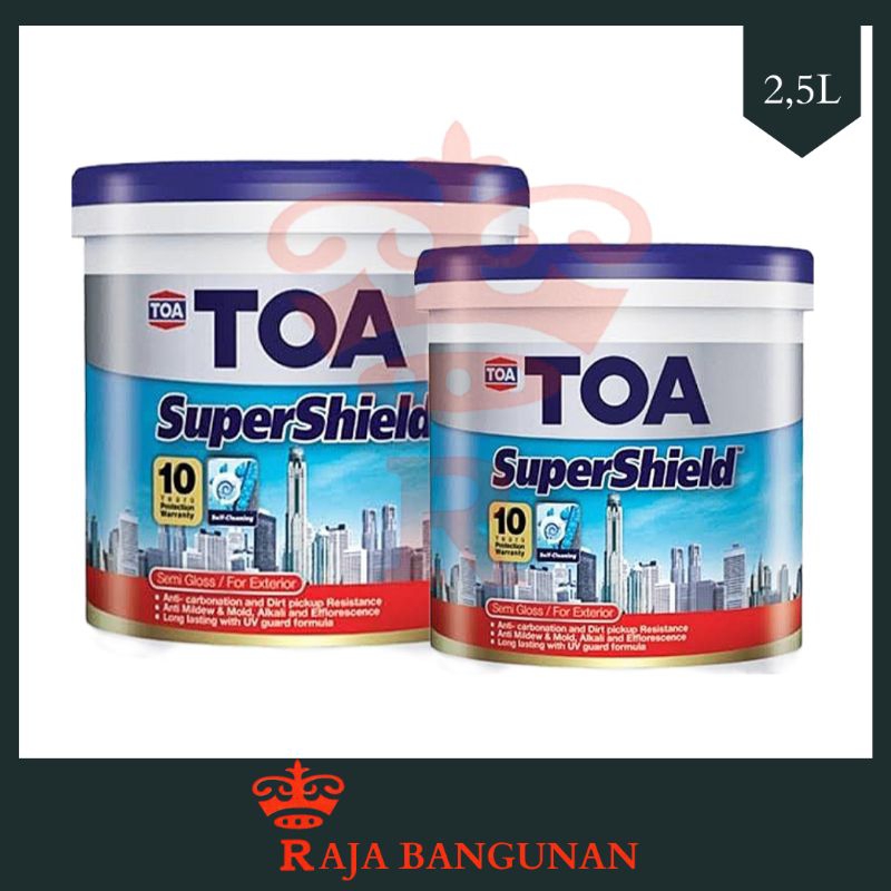 Jual TOA Paint Super Shield Semi Gloss Cat Tembok Anti Jamur / Tahan ...