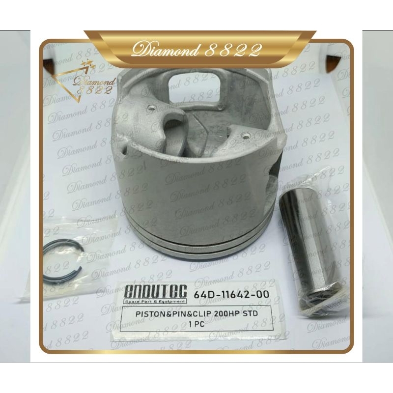 Jual PISTON&PIN&CLIP 200HP STD 64D-11642-00 SPAREPART MESIN TEMPEL ...