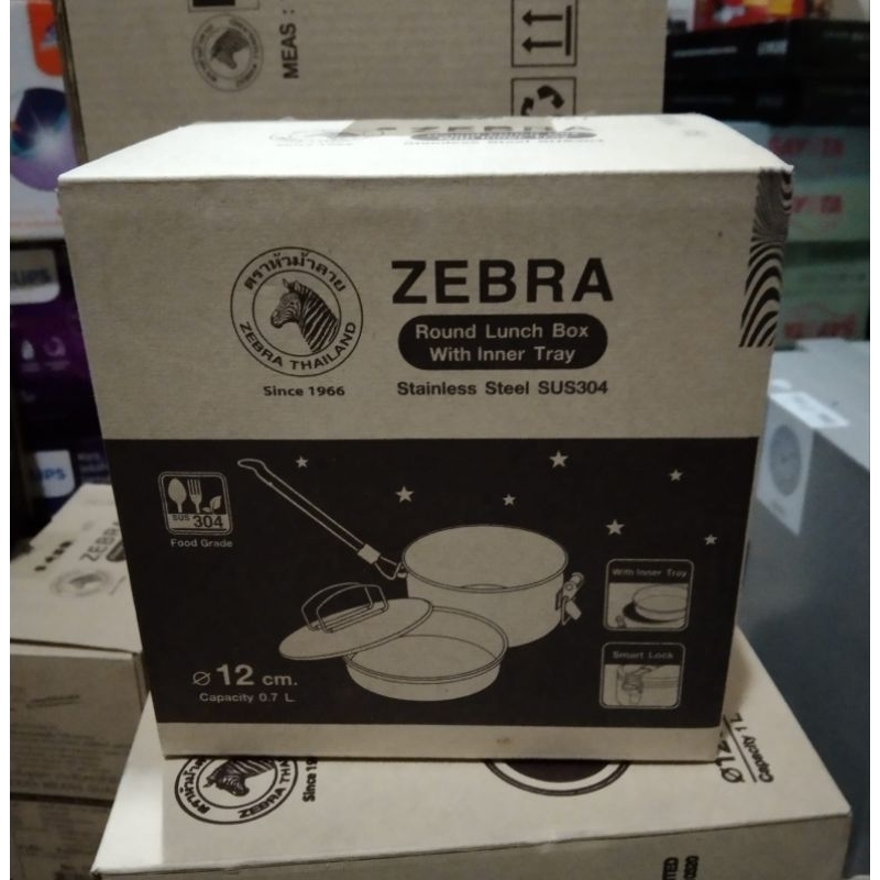 Jual ZEBRA ROUND LUNCH BOX 12 CM 152312 STAINLESS STEEL | Shopee Indonesia
