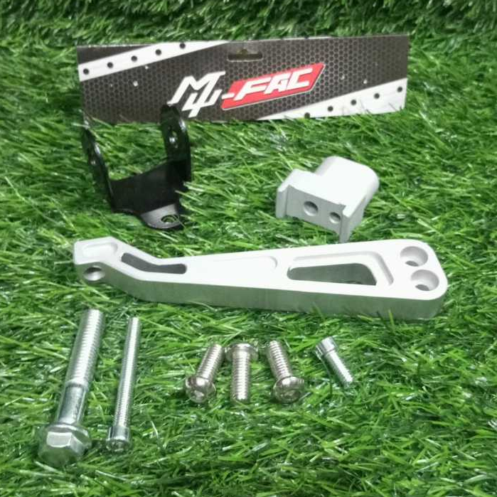 Jual BRACKET STABILIZER STANG MOTOR BEBEK MATIC FULL CNC WARNA SILVER ...
