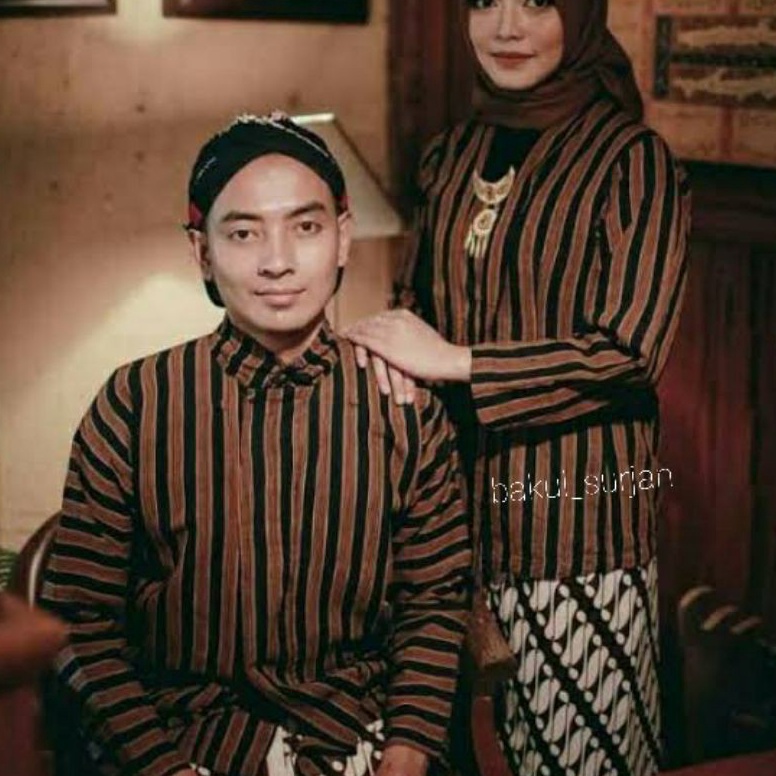 Jual ART I8O Baju Lurik Jawa Pria wanita Sorjan Lurik Pria Wanita Bonus ...