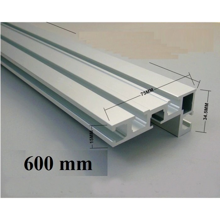 Jual FENCE T-TRACK T-Slot 600 Mm 75 Type | Shopee Indonesia