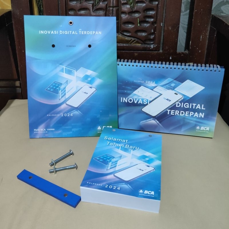 Jual Kalender 2024 Kalender Sobek Kalender dinding 2024 Bank BCA ...