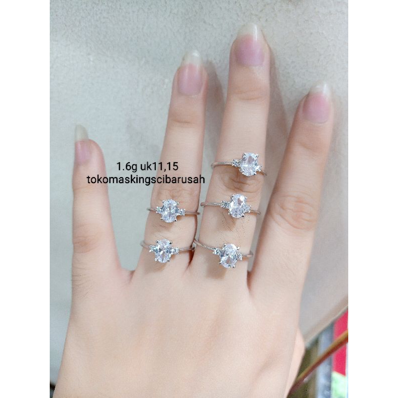Jual cincin permata mas putih asli | cantik mas asli Tokomaskings ...
