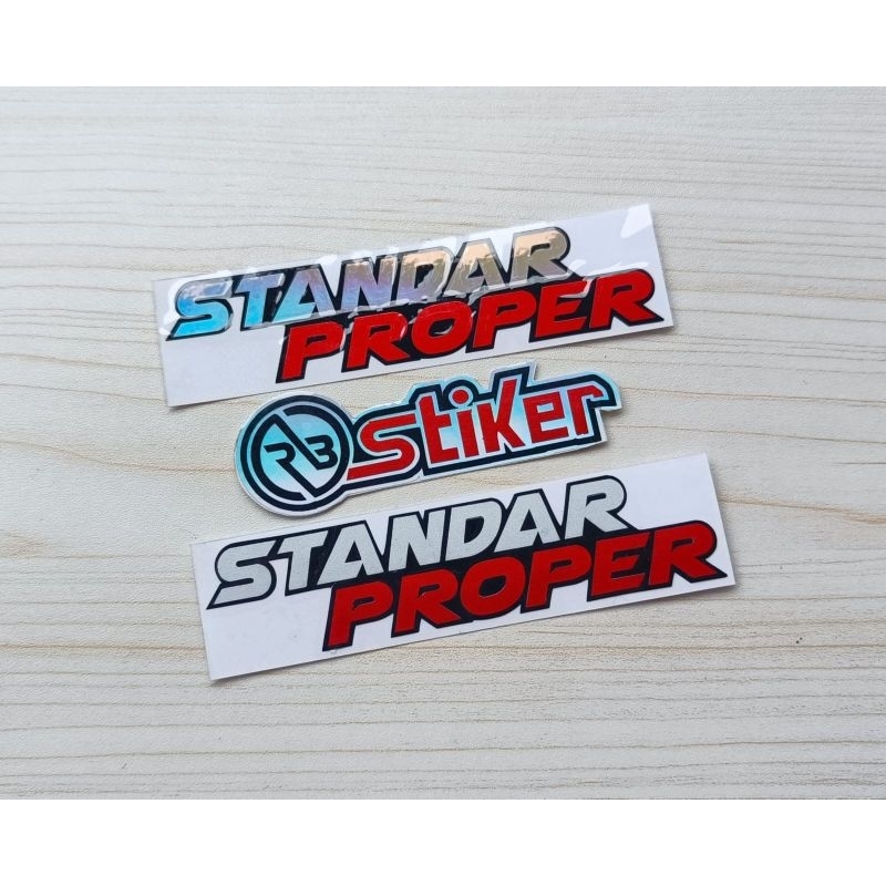 Jual Stiker cutting STANDAR PROPER sticker motor | Shopee Indonesia