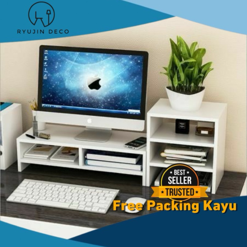 Jual Rak Meja Laptop / Komputer / Meja Belajar dengan Storage Box ...