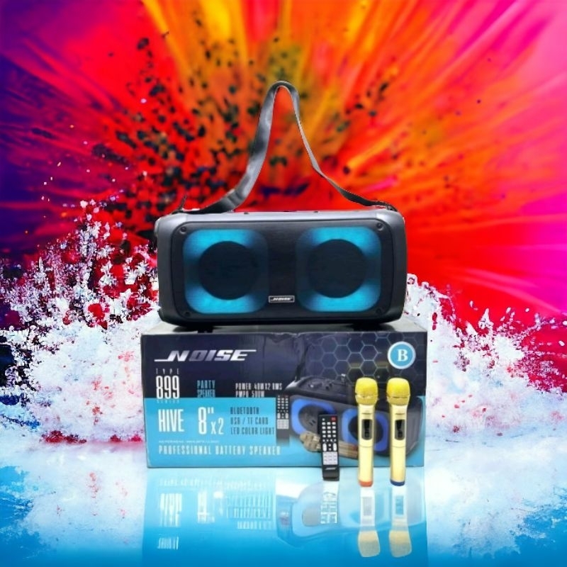 Jual Speaker Portable Noise 899B HIVE Bluetooth 2 x 8 Inch | Shopee ...