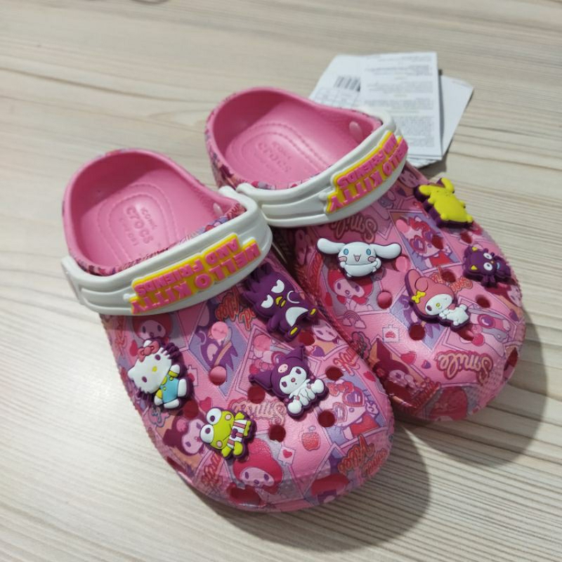 Jual CROCS HELLO KITTY and FRIENDS CLOG KIDS and JUNIOR GIRLS | Shopee ...