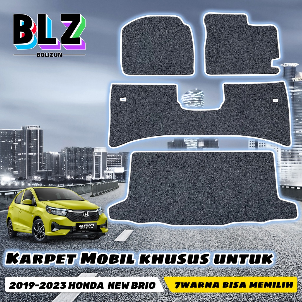 Jual BOLIZUN Karpet Mobil Mie Bihun Custom Honda New Brio 2019-2025 (2 ...