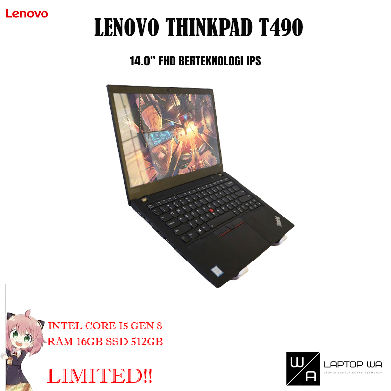 Jual LENOVO Thinkpad T490 Touchscreen Core i5 Gen 8 RAM 16GB SSD 512GB ...