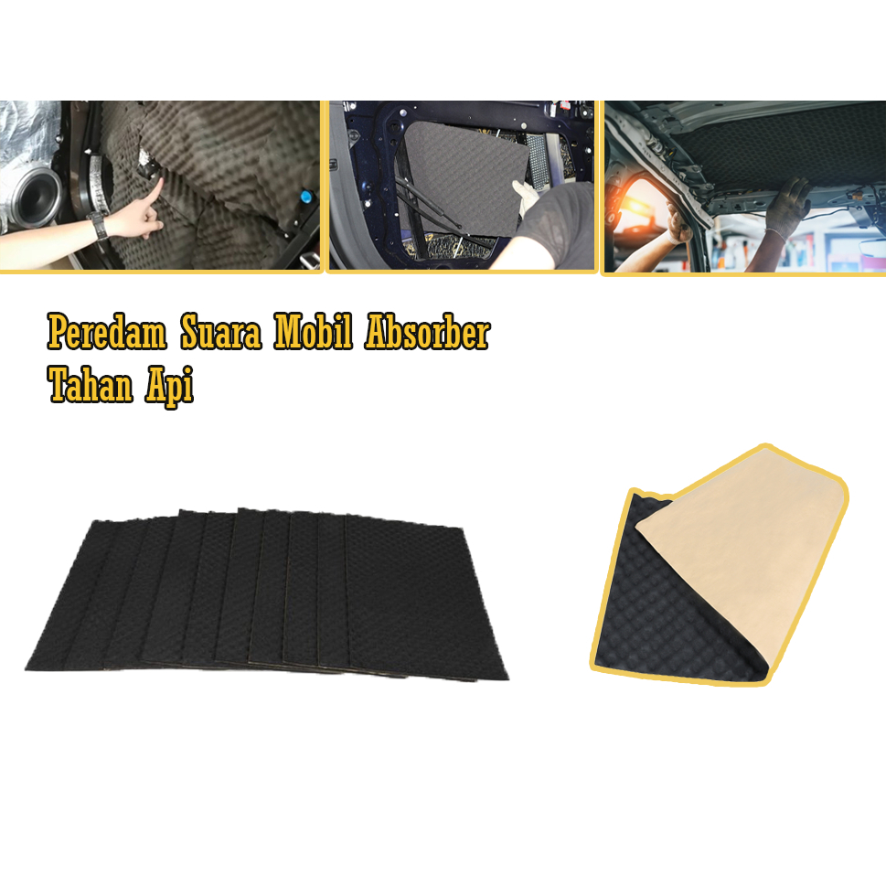 Jual Busa Peredam Suara Mobil Akustik absorber Tahan Api 50x50x2cm ...
