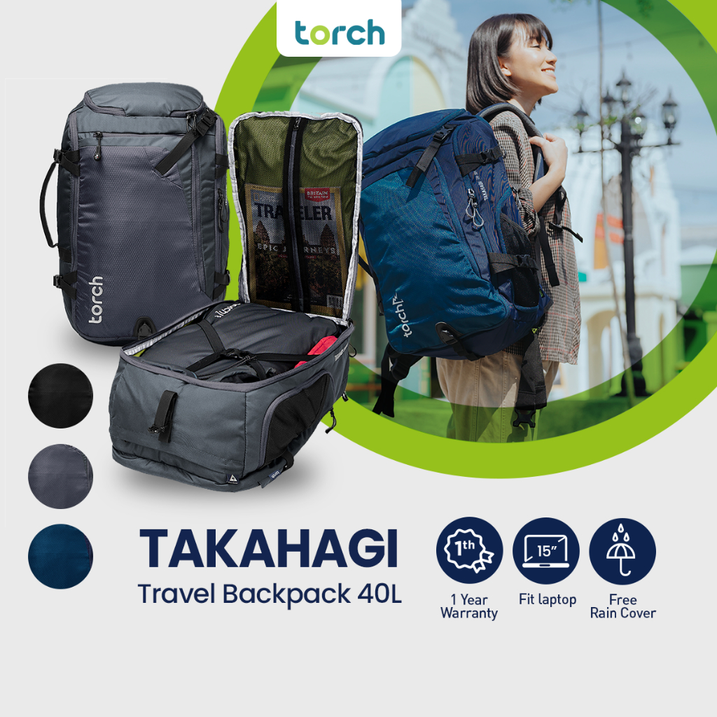 Jual TORCH Takahagi Tas Ransel Travelling Punggung Kerja Laptop Pria ...