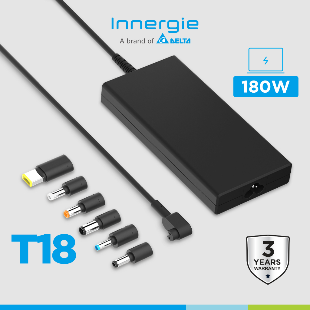 Jual Innergie - Adapter T18 Gaming Charger Laptop Universal 180W 150W ...