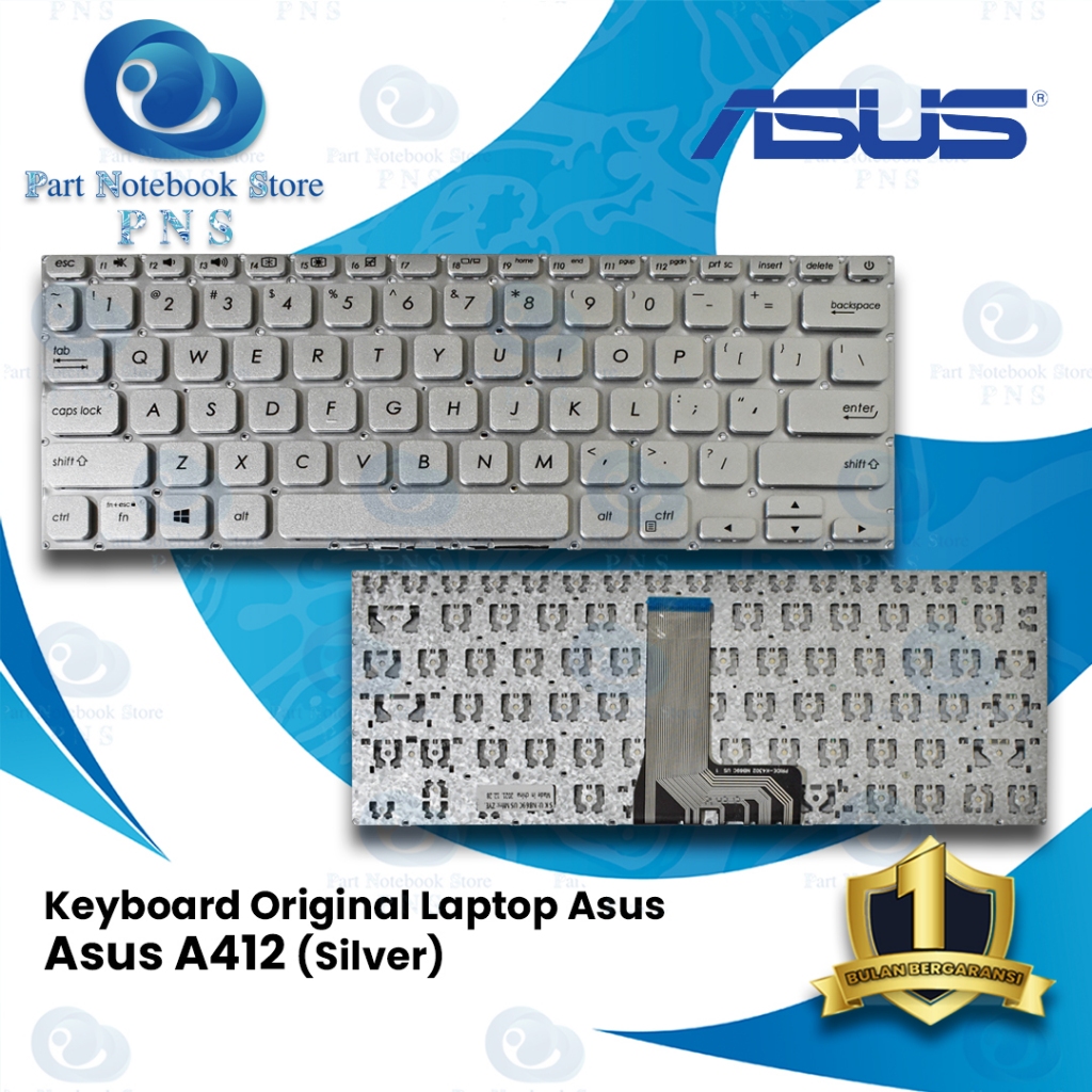 Jual Keyboard Original Laptop Asus For A412 X412 A412F SILVER NO ...