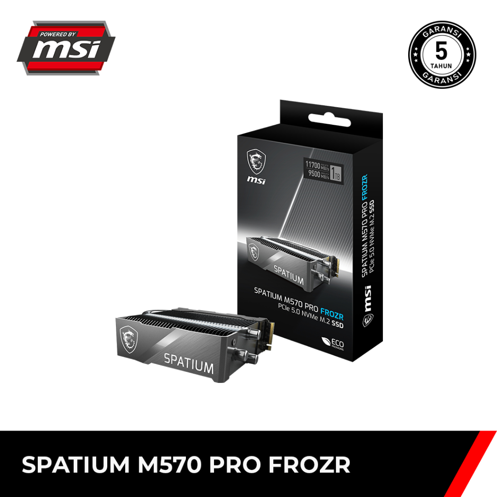 Jual MSI SSD Spatium M570 PRO FROZR 2TB PCIe 5.0 NVMe M.2 | Shopee ...