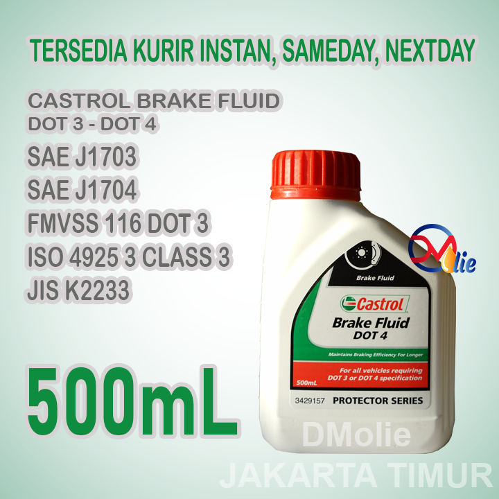Jual Castrol Brake Fluid / Minyak Rem DOT4 500ml | Shopee Indonesia