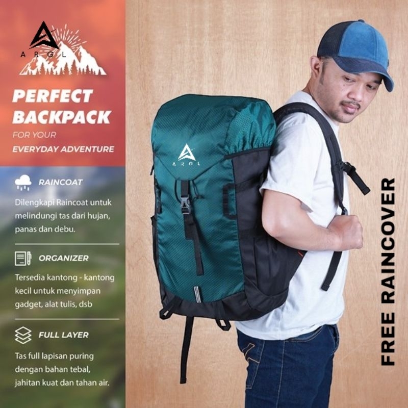 Jual ARGALOKA Tas Ransel Gunung Pria Wanita Kapasitas 40L Semi Carrier Backpack Traveling Hiking ...