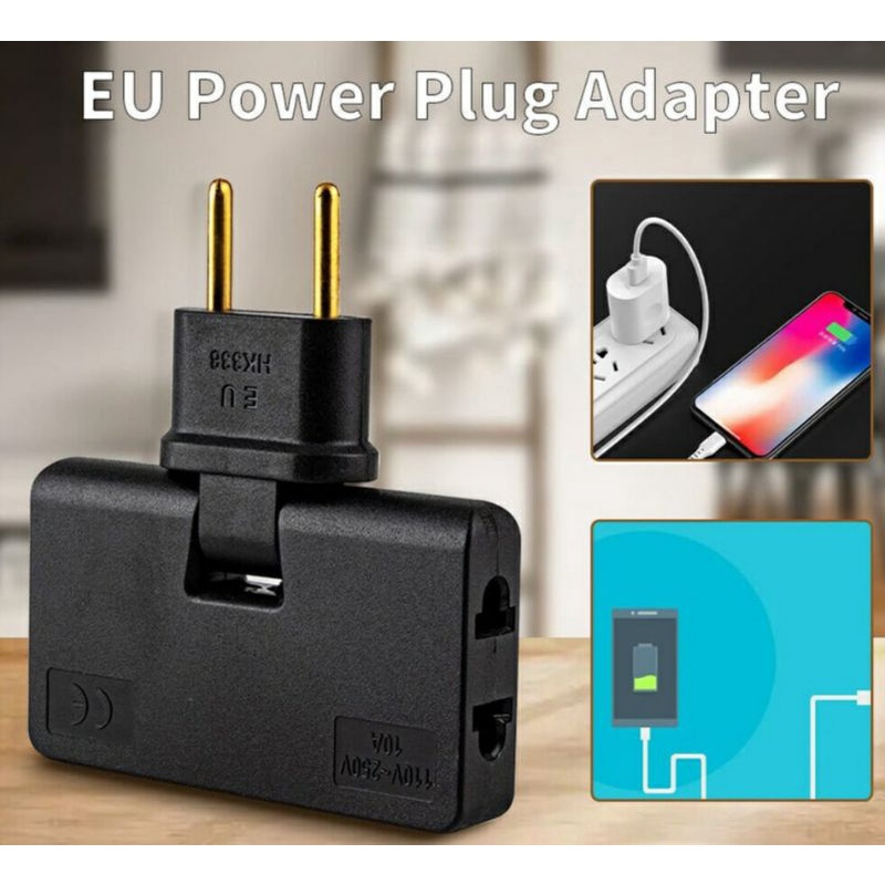 Jual Steker Lipat Socket Soket Stop Kontak Colokan Listrik 3 Cabang ...