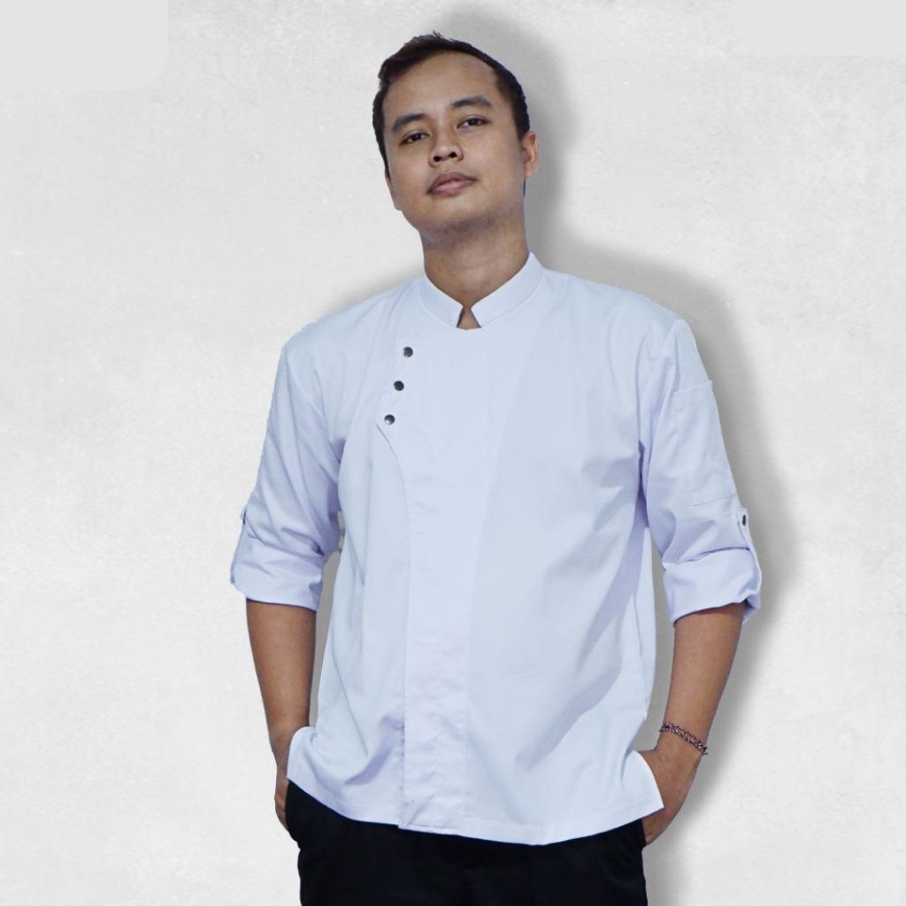 Jual RISUM Snap Chef Coat / Baju Koki Snap / Baju Koki Dewasa Snap ...
