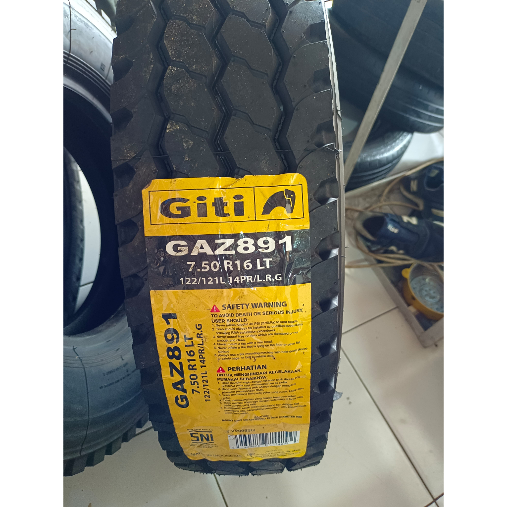 Jual Ban Truk 750-16 GITI GAZ891 Fullset Kawat | Shopee Indonesia