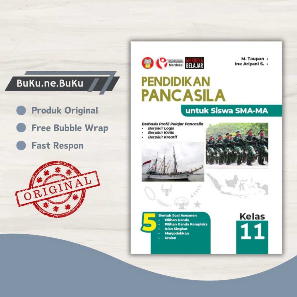 Jual BUKU KURIKULUM MERDEKA PENDIDIKAN PANCASILA UNTUK SISWA SMA-MA/SMK-MAK KELAS 11 | Shopee ...
