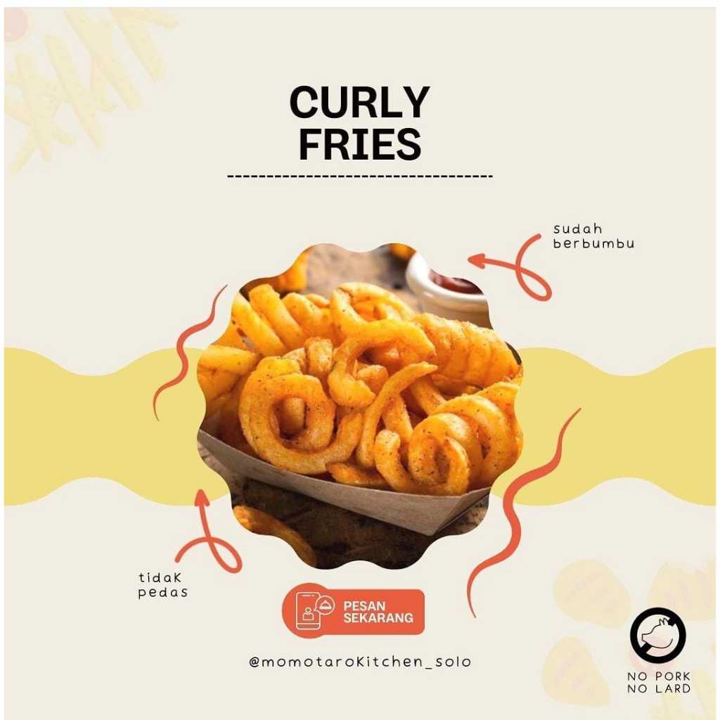 Jual Curly Fries 250g / Kentang Goreng Keriting / Homemade Non MSG Non ...