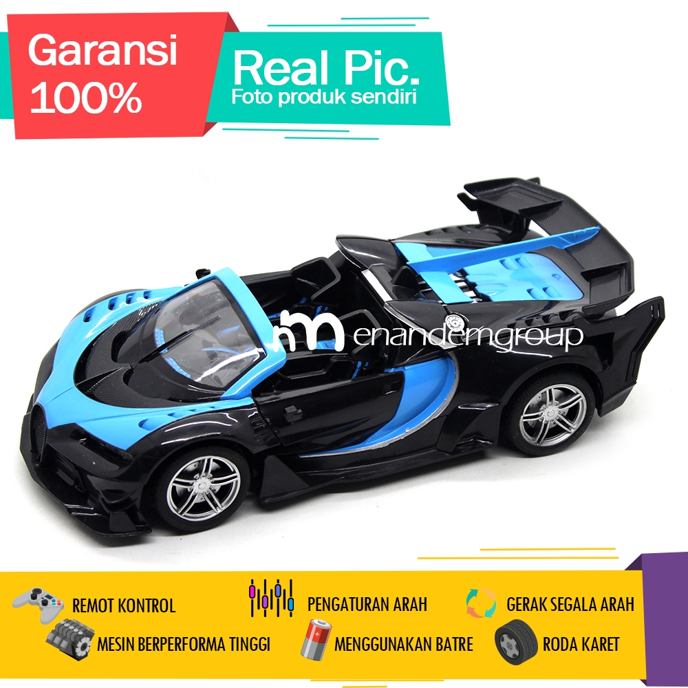 Jual Mainan Mobil Remot Kontrol Rc Sedan Balap Buka Pintu LED | Shopee ...