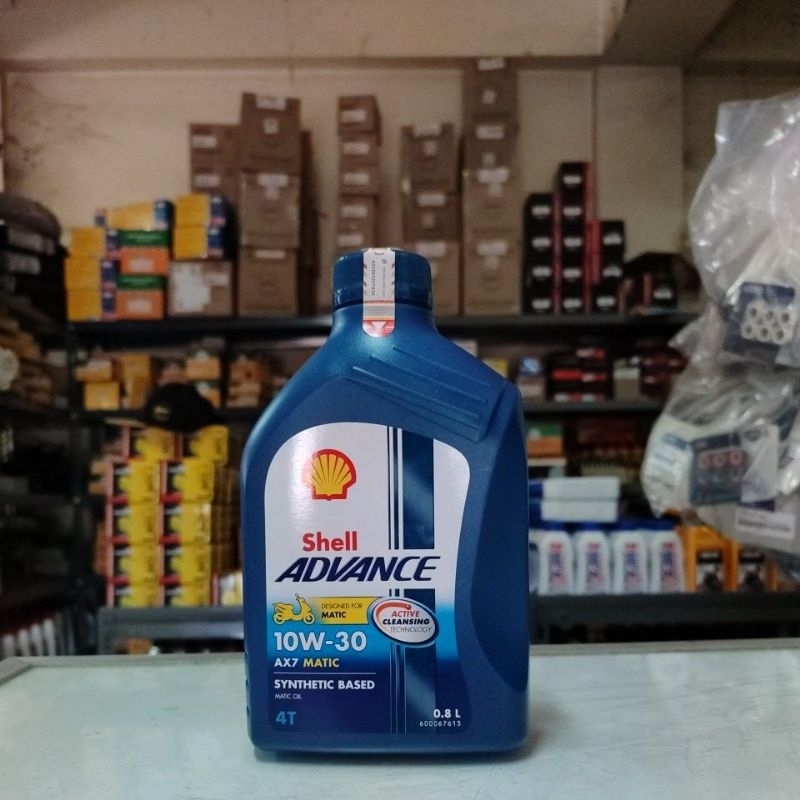 Jual OLI SHELL ADVANCE AX7 10W-30 MATIC/ORIGINAL/OLI MOTOR HONDA YAMAHA ...