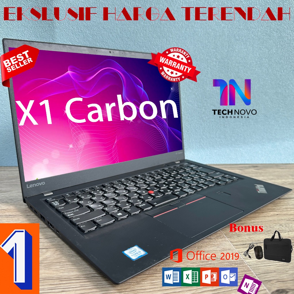 Jual Laptop Lenovo Thinkpad X1 CARBON Core i5 Gen 7th Ram 8gb SSD 256GB ...