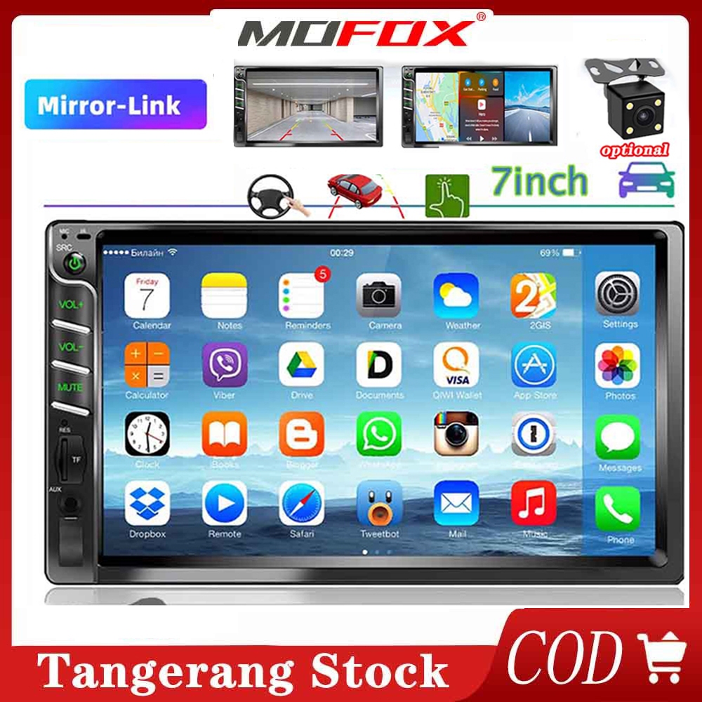 Jual 【Stok Lokal】MOFOX TV Radio Mobil 7 Inch Dobel Din Universal 7 inci ...