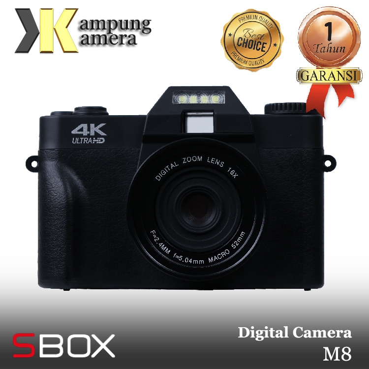 Jual Sbox M8 Digital Camera 4K Ultra HD Macro Lens | Shopee Indonesia